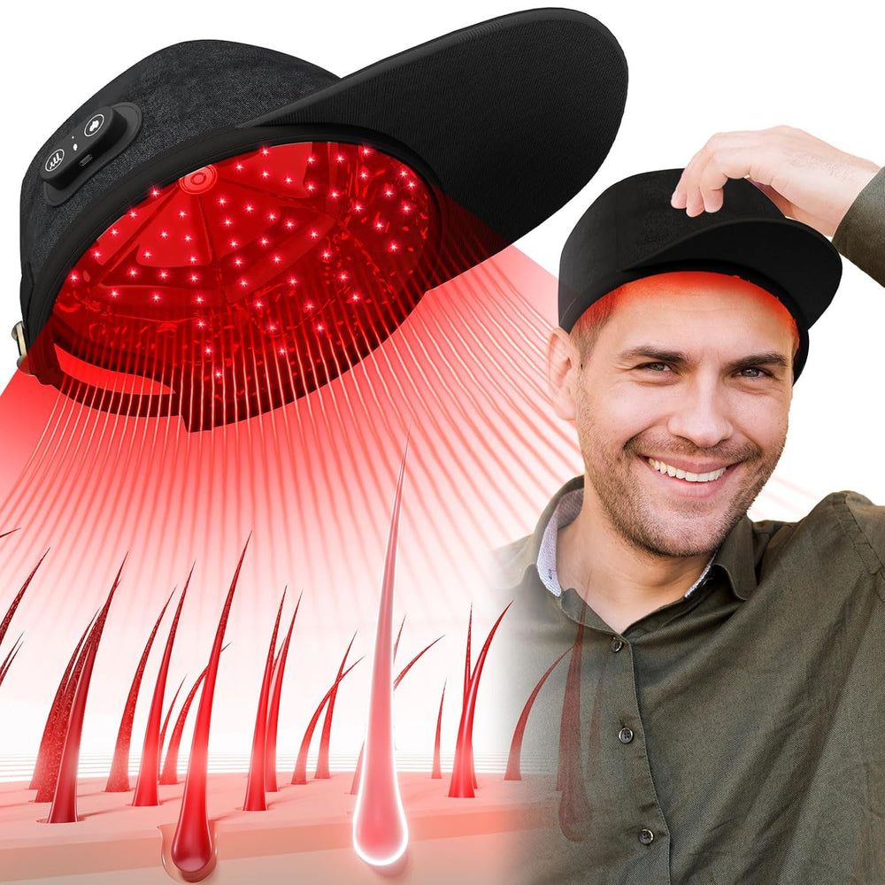 Wireless Laser Cap for Hair Growth - FDA Cleared Red Light Therapy for ...